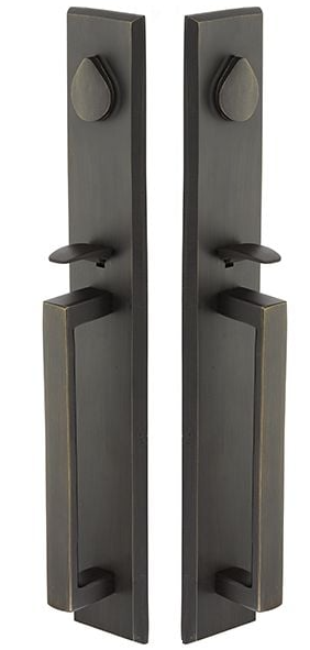 Emtek Grip by Grip Rustic Modern Rectangular Full Length Tubular Entry